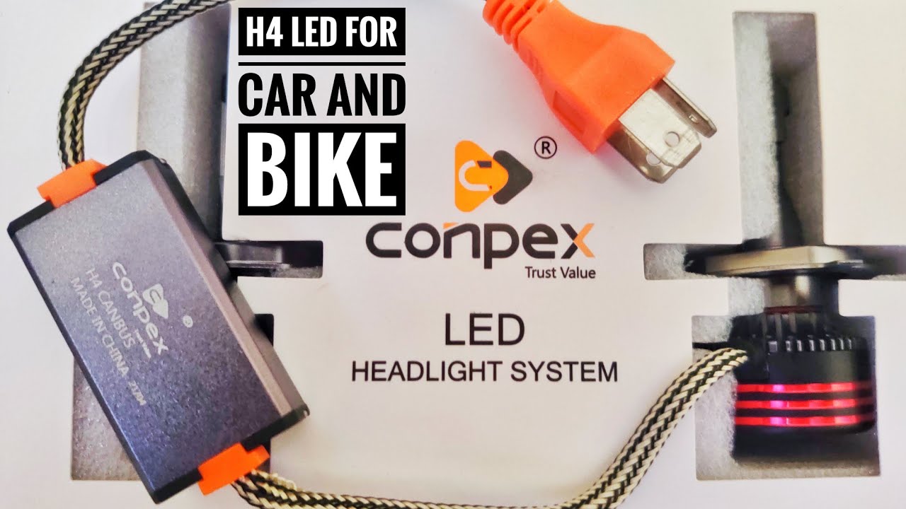 Imported LED Headlight | Conpex H4 1200 | Review and Installation - YouTube