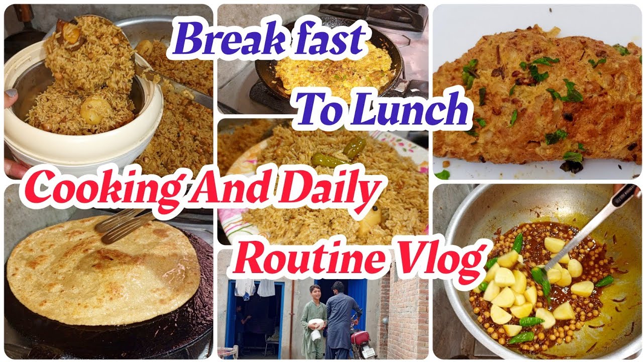 Morning Breakfast To Lunch Routine | Degi Chana Pulao Recipe | Daily ...