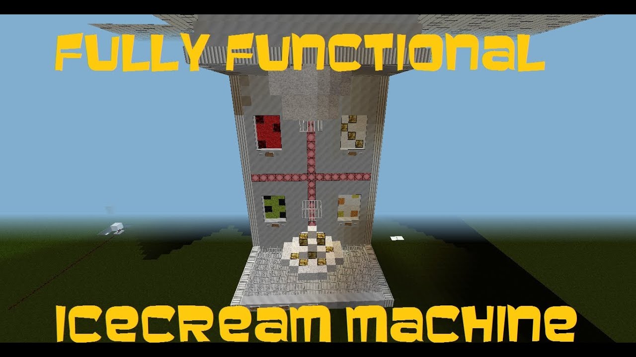 Minecraft 1.5.2: Fully Functional IceCream Machine - YouTube