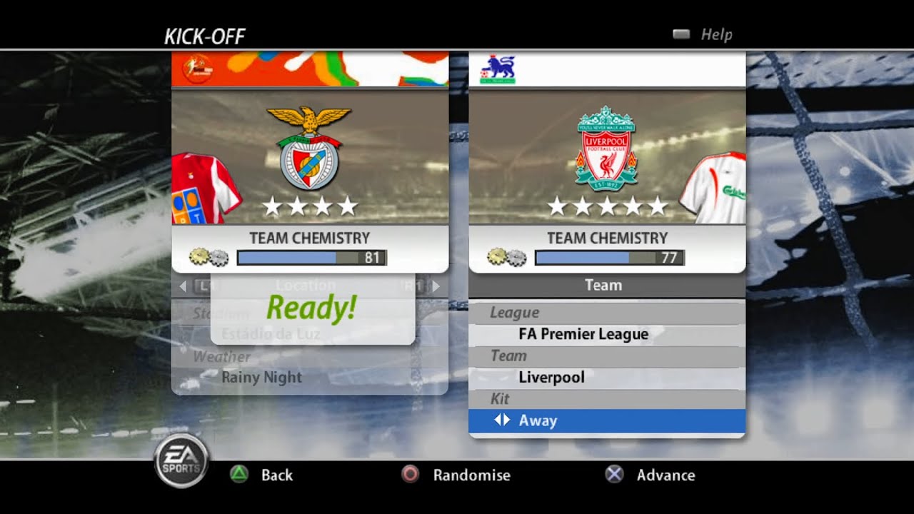 FIFA 06 Gameplay (PS2) - Benfica vs Liverpool - YouTube