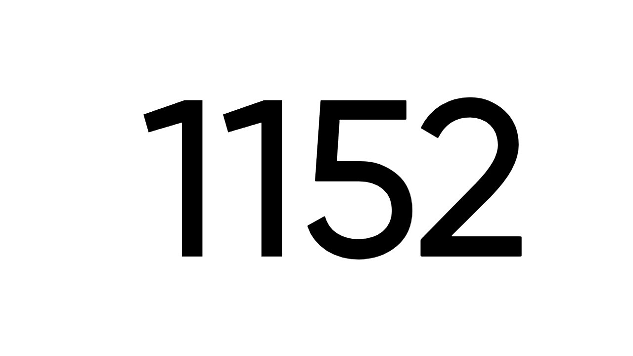 1152 - YouTube
