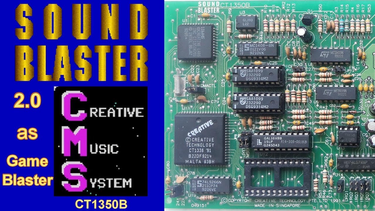 Sound Blaster 2.0 CT1350B as CMS Game Blaster, Part1 - YouTube