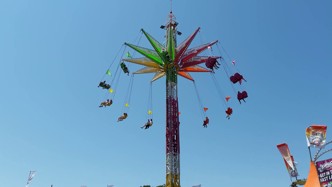 Sky Flyer Ride (Off-Ride) At the OC Fair - YouTube