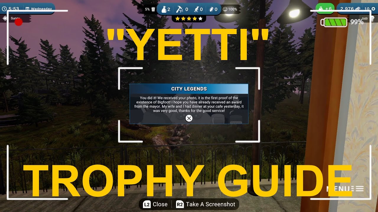 Cafe Owner Simulator YETTI Playstation Trophy Guide - YouTube