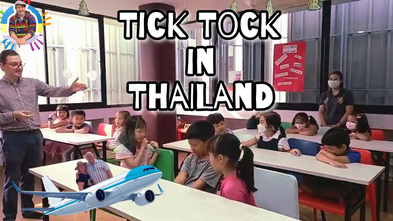 Teacher Mikey's Class Sing Tick Tock in Thailand - YouTube
