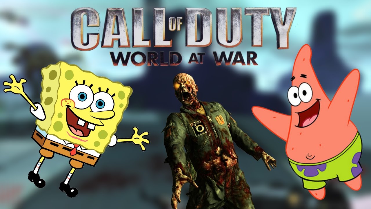 SpongeBob And Patrick Play Call Of Duty: World At War Zombies - YouTube