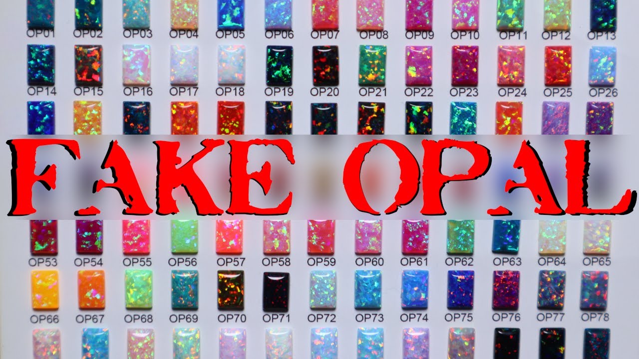 Fake Opal Alert!!! Resin and Resin Free Synthetic Opal Collection - YouTube