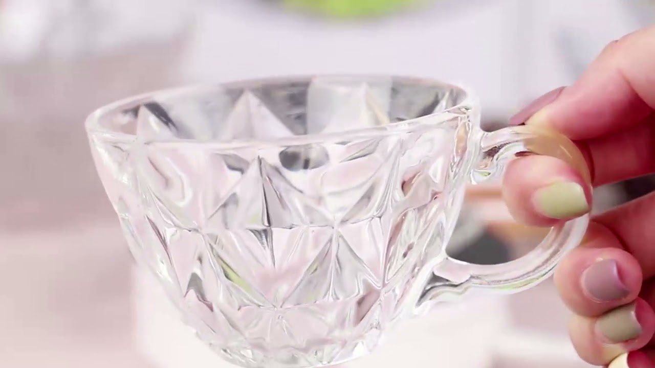 Colored Glass Dinner Set Clear Glass Dinnerware Set With Glass Plate ...