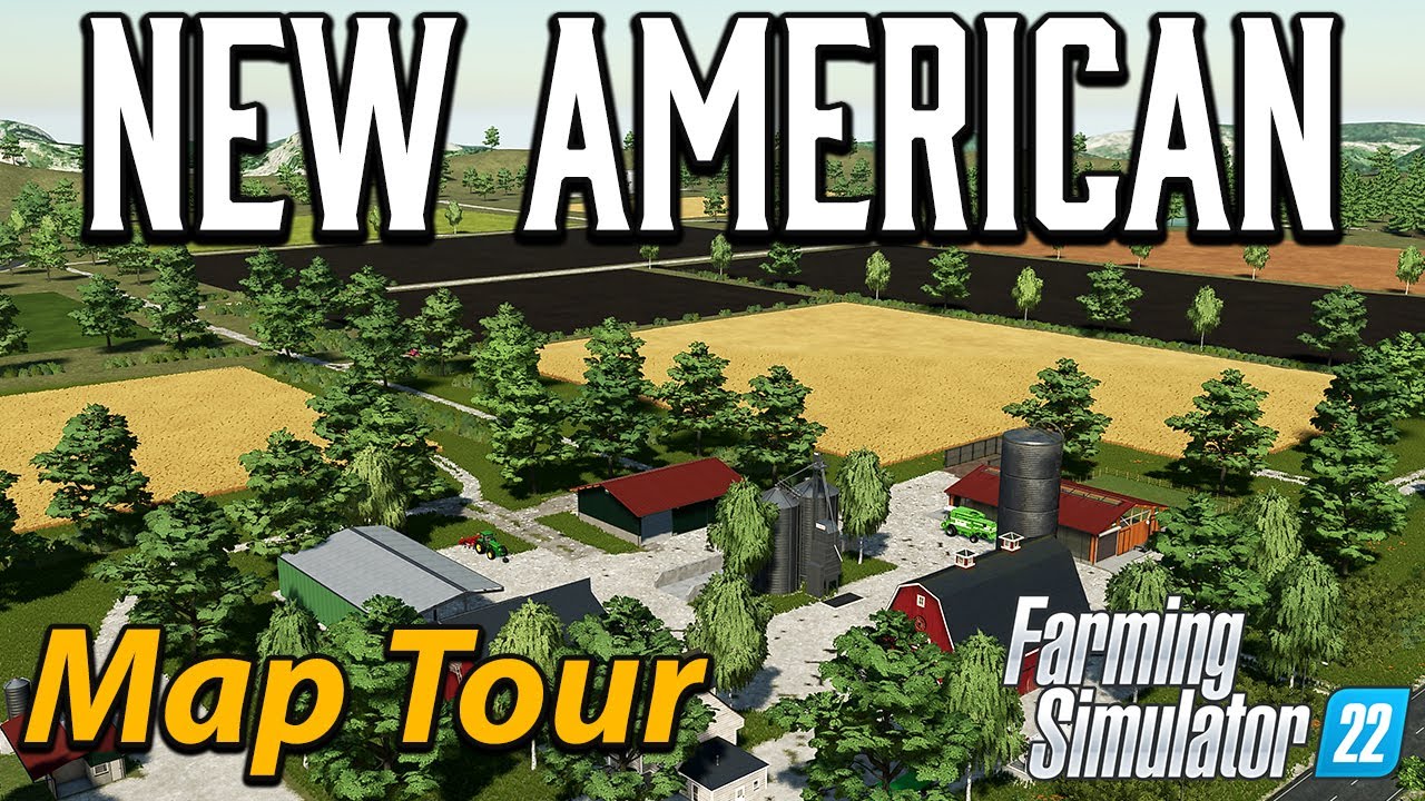 NO FRILLS STRAIGHT UP AMERICAN FARMING!!🚜 NEW AMERICAN MAP TOUR!! 🗺️ ...