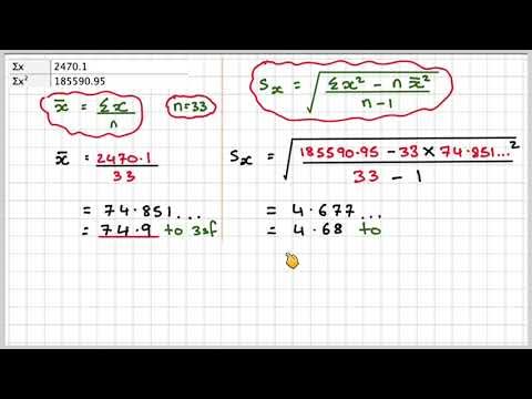 Using the mean and standard deviation to identify outliers - YouTube