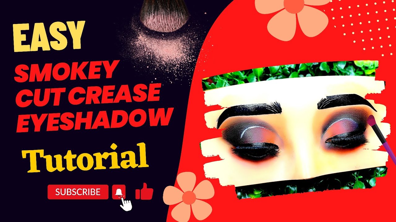 Very Easy Smokey Cut Crease Eyeshadow Tutorial #makeup # ...