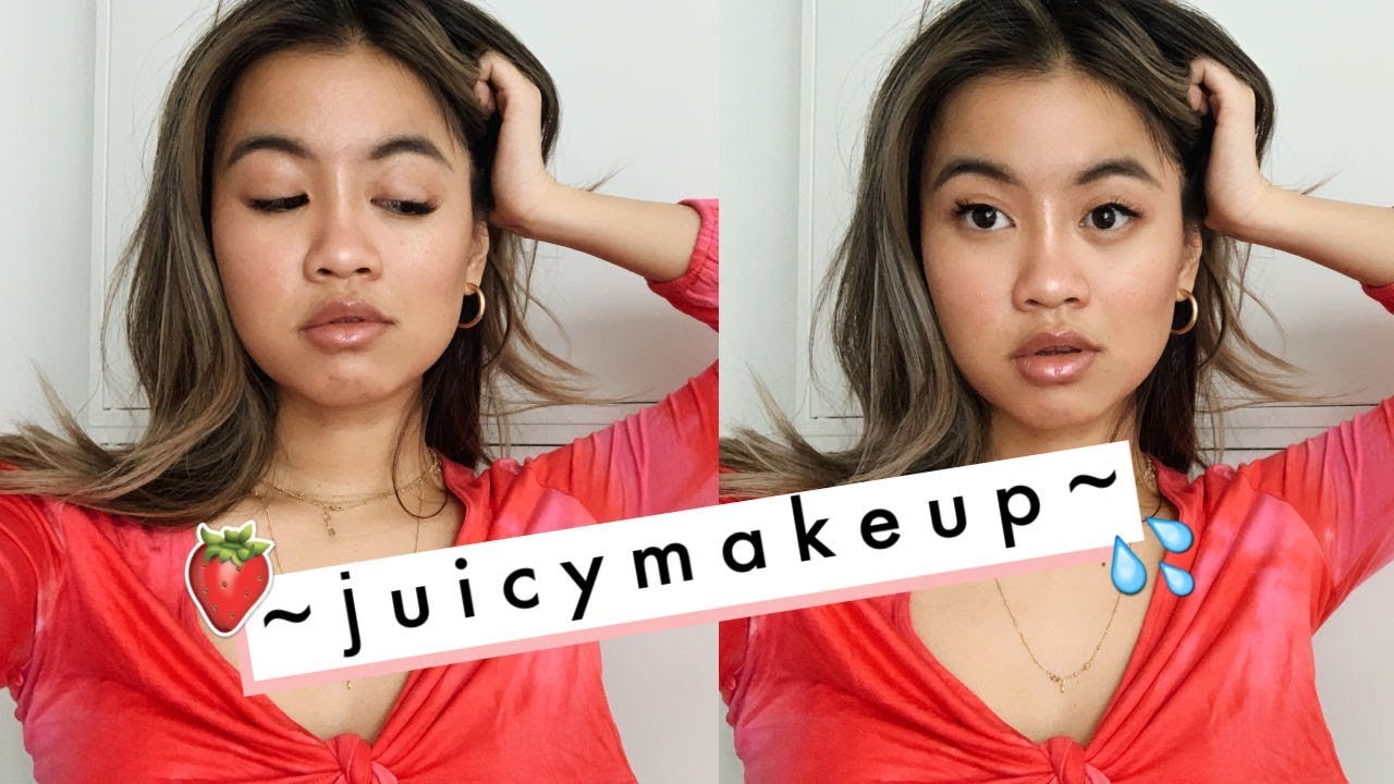 ~*juicy*~ easy makeup tutorial *no foundation* - YouTube
