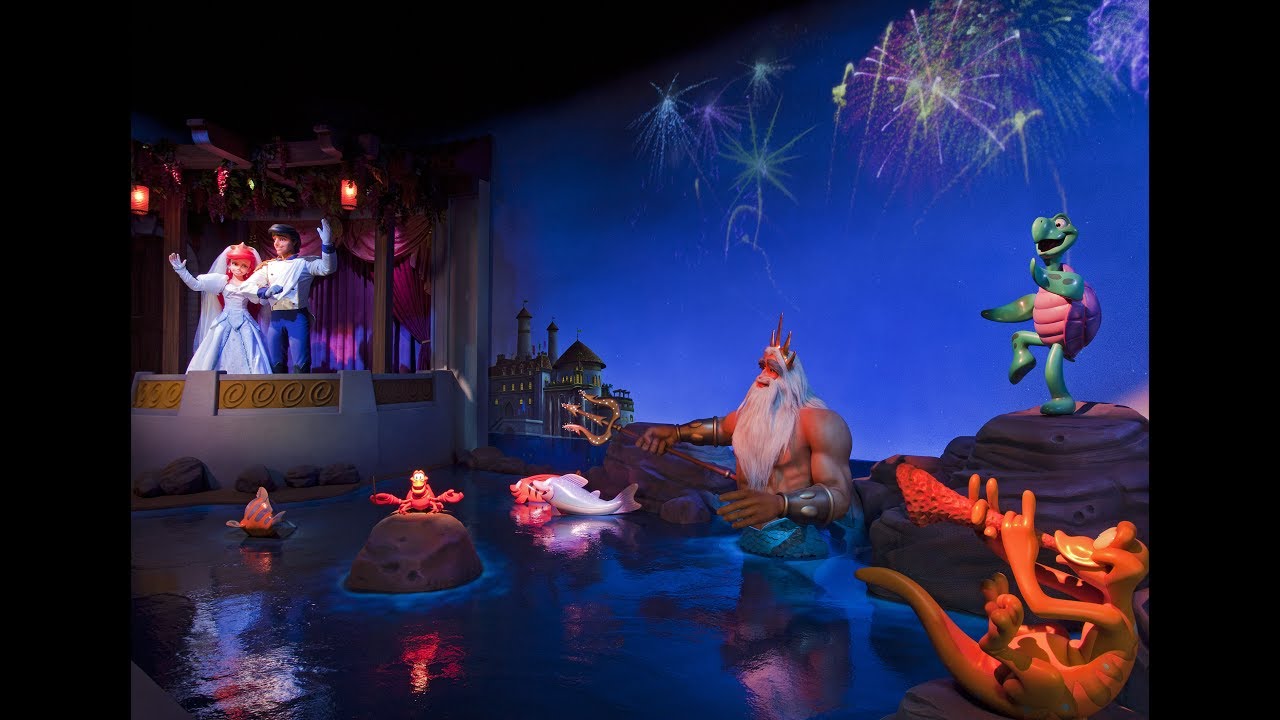 The Little Mermaid Full Ride Broken ~ Disneyland California Adventure ...
