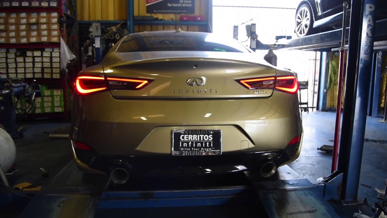 Infinity Q60 Turbo Custom Exhaust - YouTube