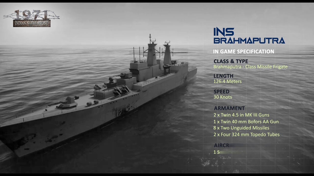 1971 Indian Naval Front - INS Brahmaputra - YouTube