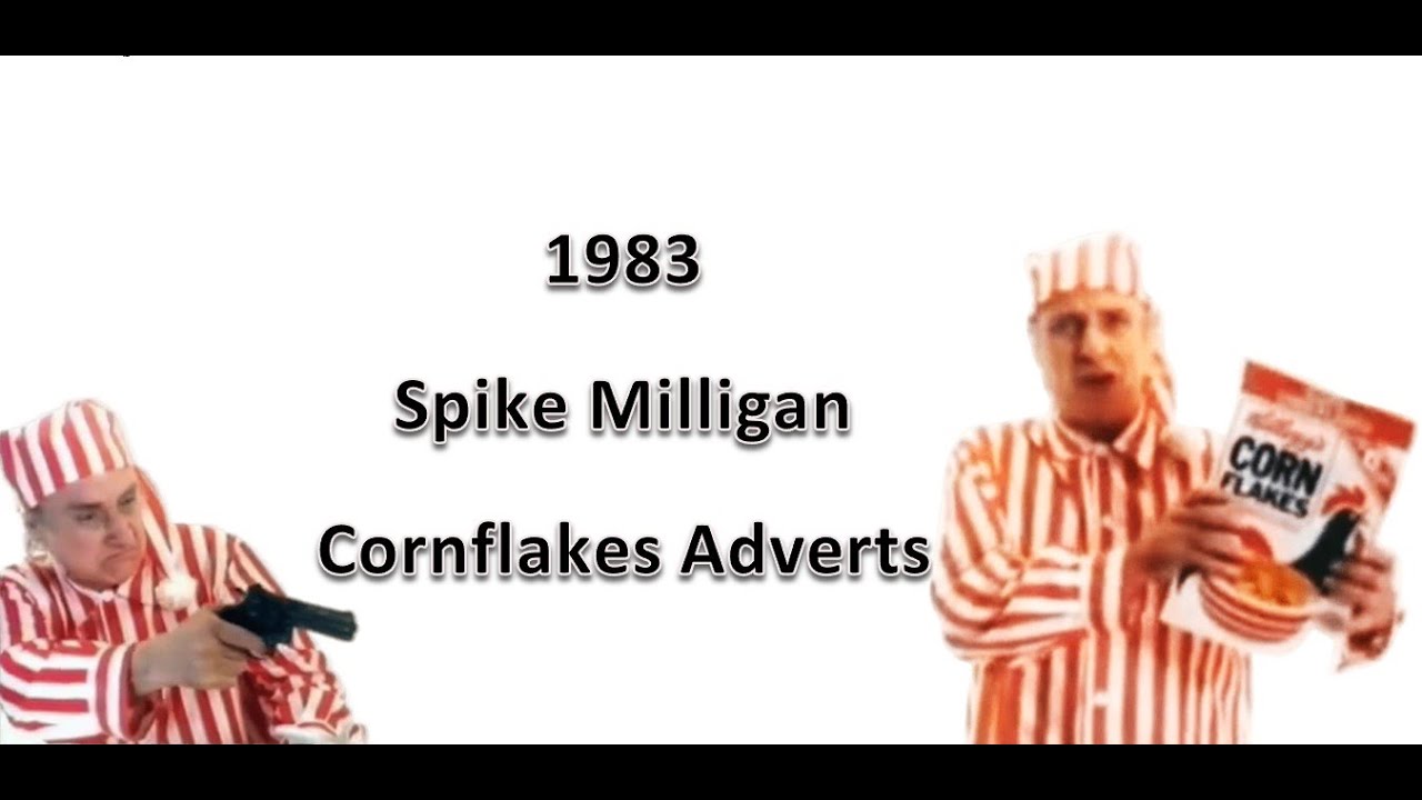 (1983) Spike Milligan Breakfast TV Cornflakes Cereal Advert Compilation ...