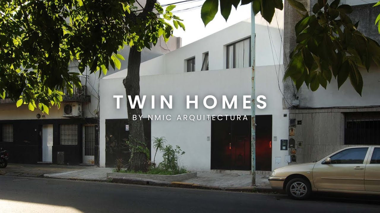 Two Independent Homes with Diagonal Layout on a Narrow Lot in Buenos ...