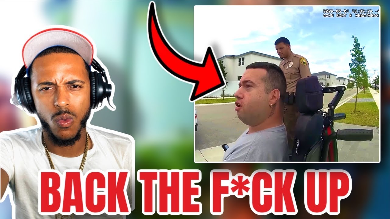 MAN IN WHEELCHAIR RUNS OVER A COP !!! - YouTube