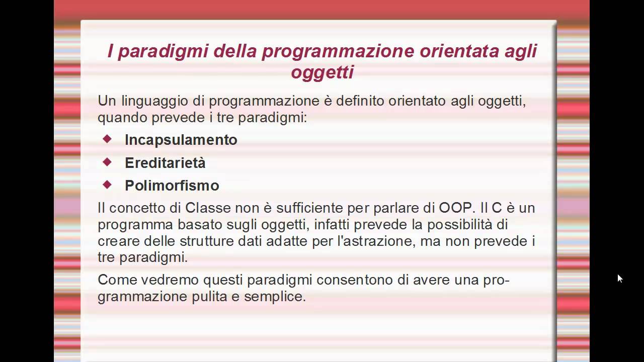 Corso Java Professionale Iv Lezione Object Oriented Programming 0220