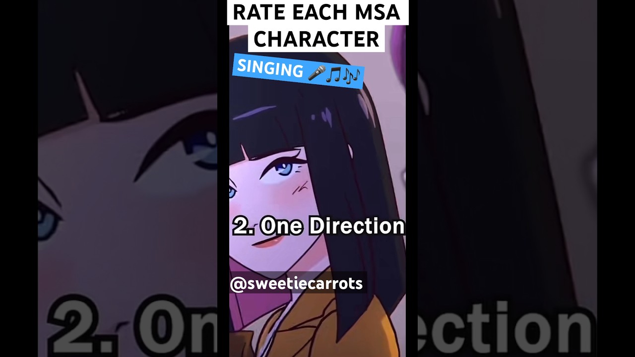 Rate Each Msa Character Singing #anime #msa #shorts - YouTube