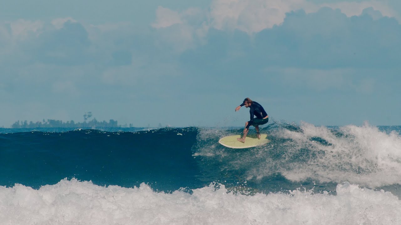 Tyler Warren Surfing Pristine Point Waves on a Fish - YouTube