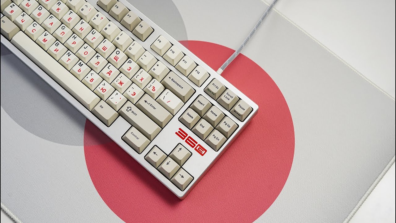 UTD 360c Cherry MX Black PC Plate Top Mount Typing Test - YouTube