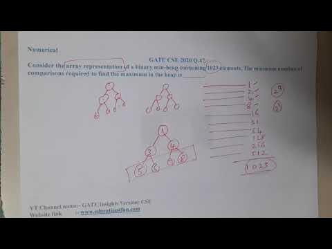 GATE CSE 2020 Q 47 || Trees ||Data Structure || GATE Insights Version: CSE - YouTube
