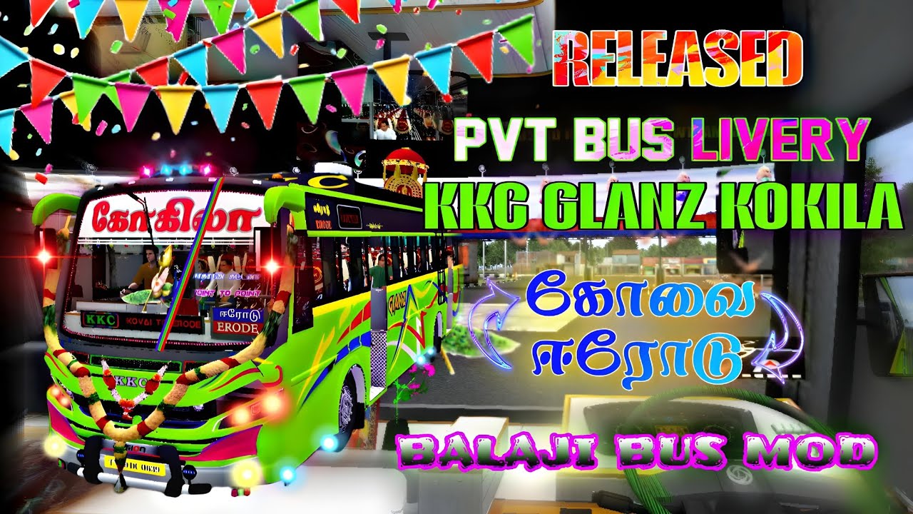 KKC GLANZ KOKILA PVT BUS LIVERY RELEASED DOWNLOAD LINK 👇🏻 ENJOY #bussid ...
