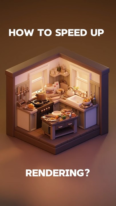 How to speed up rendering! #3d #blender #blenderart #isometric #tutorial #render - YouTube