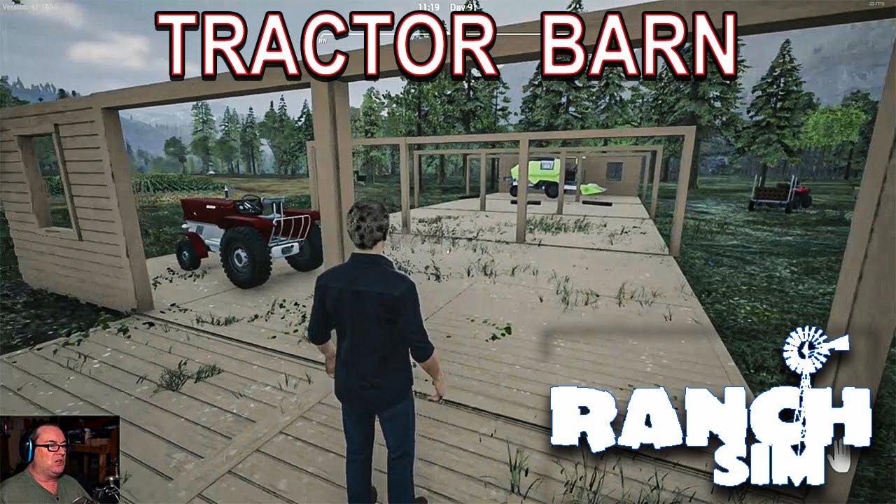 Starting On The Tractor Barn - Ranch Simulator - #29 - YouTube