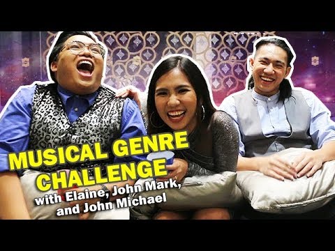 Musical Genre Challenge with Elaine Duran, John Mark Saga and John Michael Dela Cerna! - YouTube
