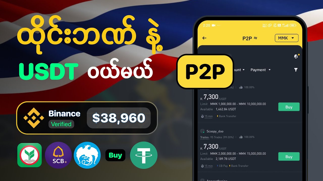 ထိုင်းဘဏ်နှင့် Binance P2P မှာ USDT ဝယ်မယ် | Make Money Online Myanmar ...