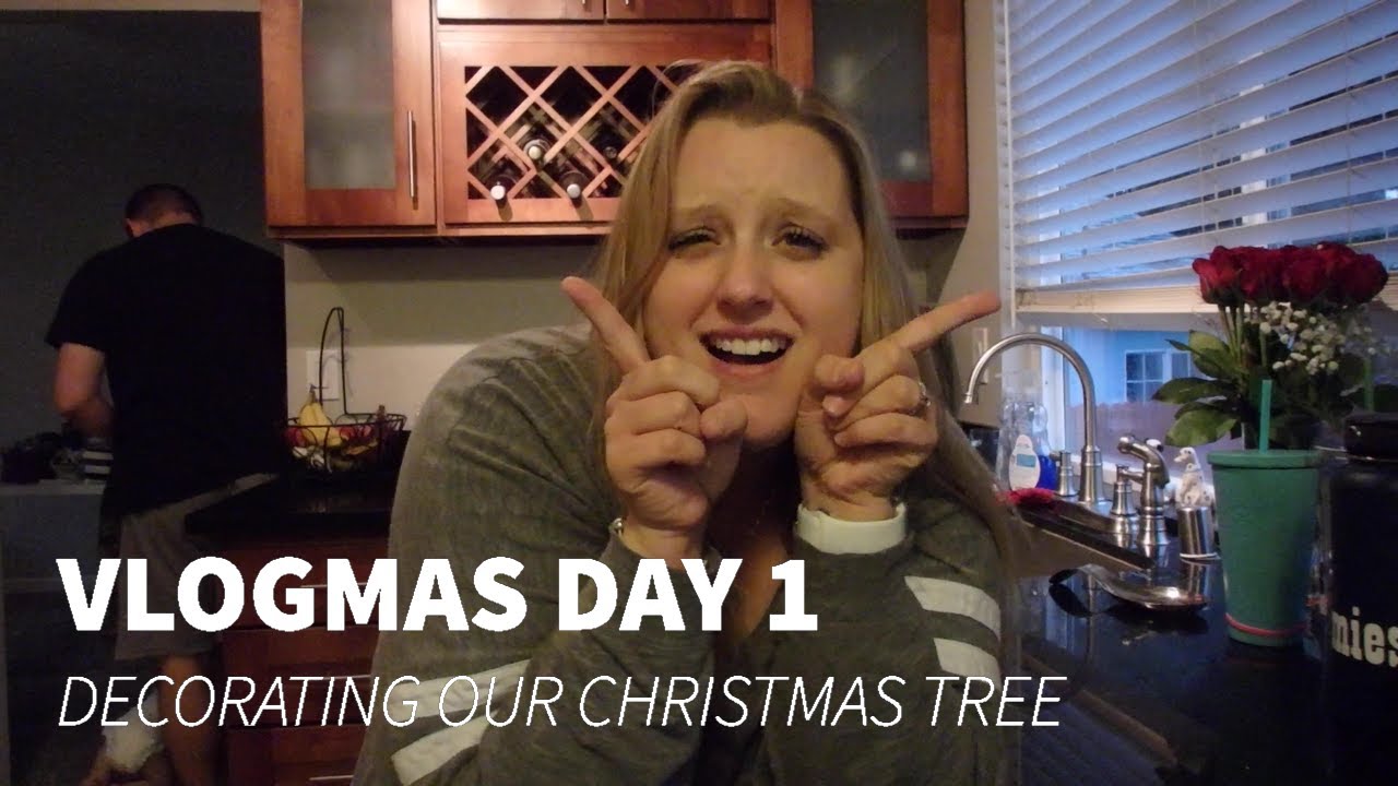 Vlogmas Day 1 Decorating Our Christmas Tree Youtube