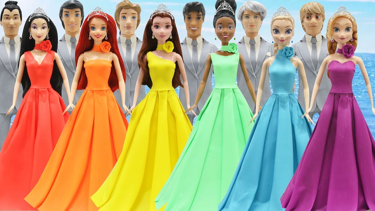 Play Doh Disney Couples Prom Inspired Costumes - YouTube