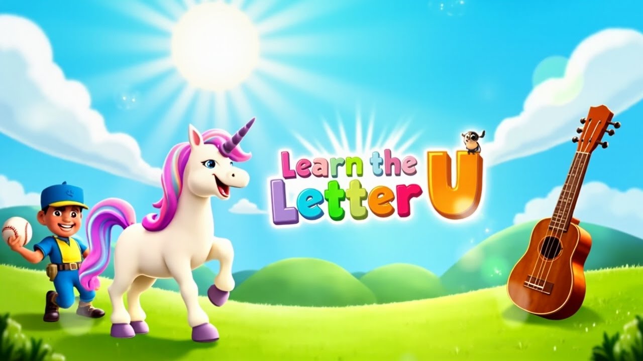 ABC Song Letter U Fun Phonics for Preschool & Kindergarten 4K - YouTube