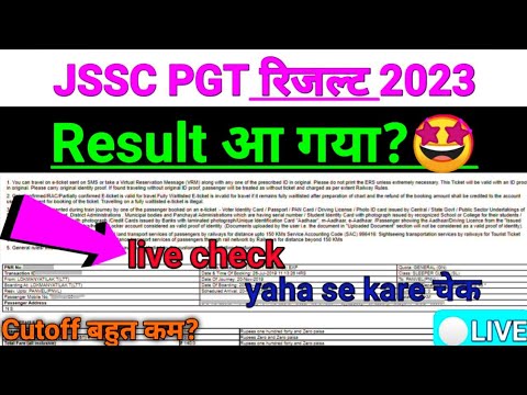 jssc pgt result 2023|jssc pgt result|jssc pgt result download|jssc pgt ...