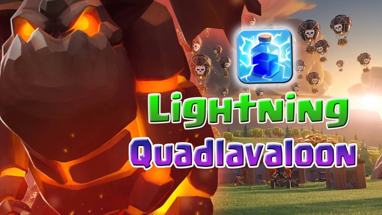 COC NEW TH9 ATTACK STRATEGY | LIGHTNING QUAD LAVALOON 2017 | CLASH OF ...
