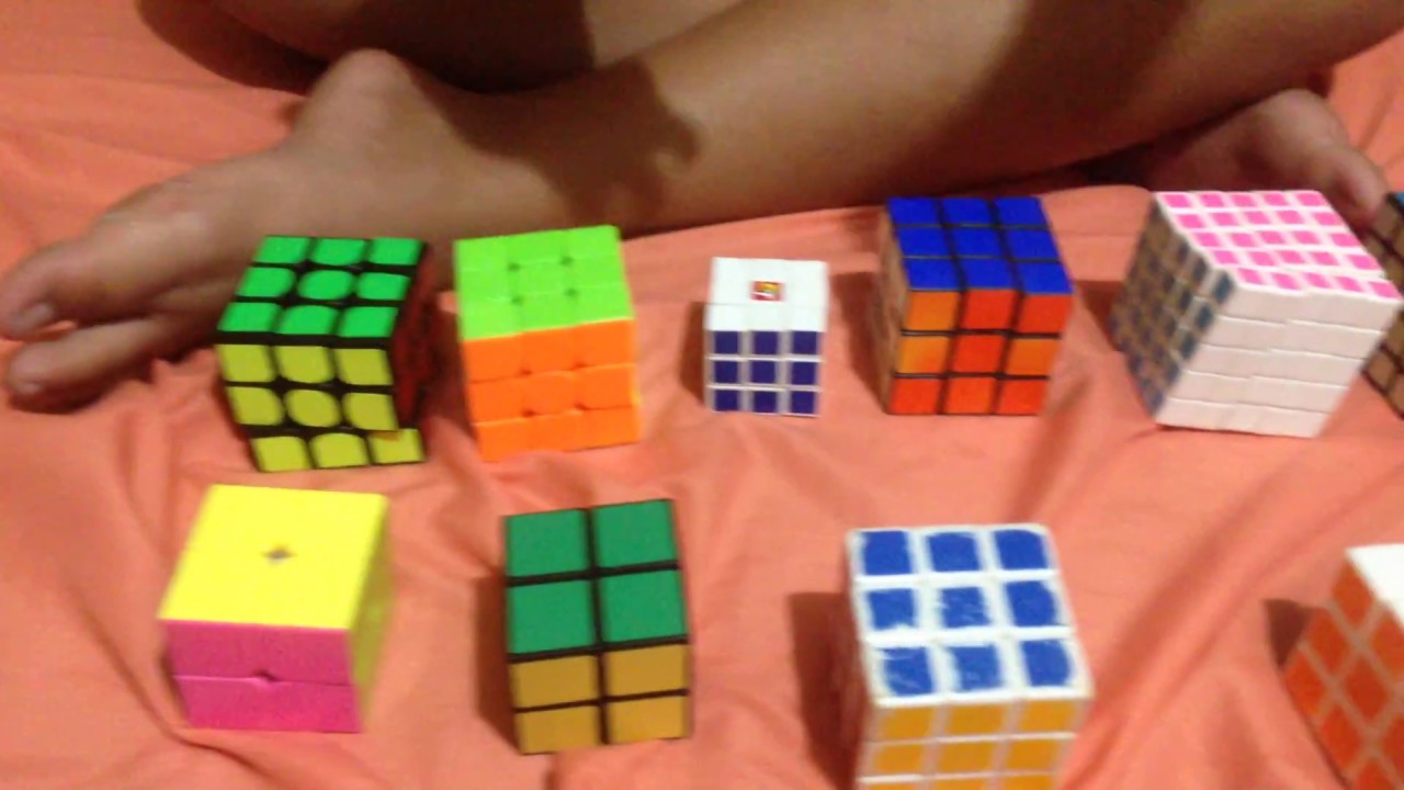 15+ cubes Rubik's cube collection - YouTube
