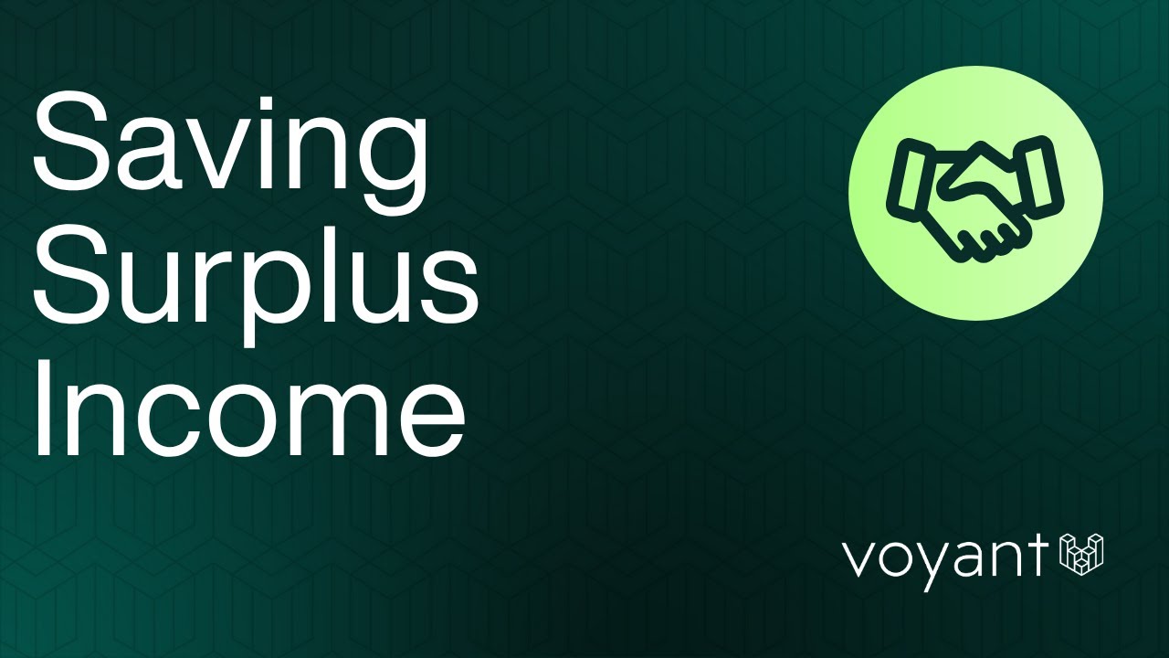 Saving Surplus income - YouTube