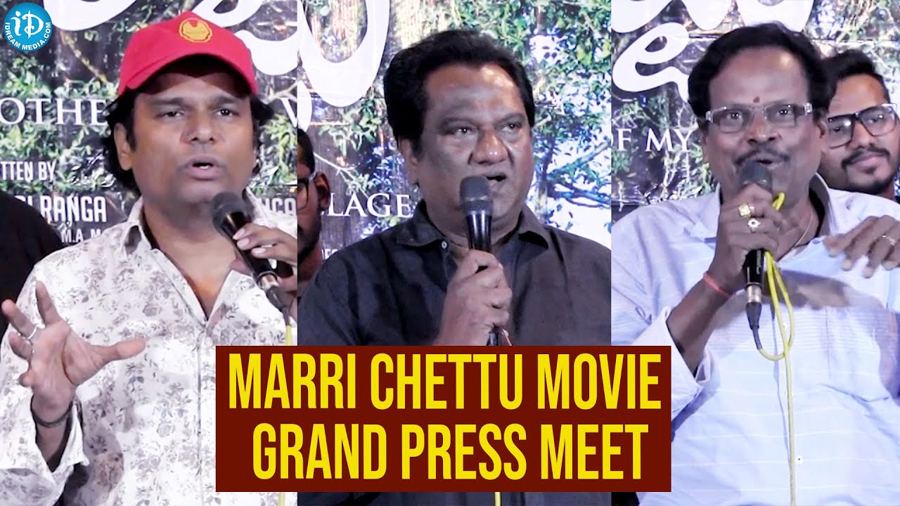 Marri Chettu Movie Grand Press Meet | iDream Filmnagar - YouTube