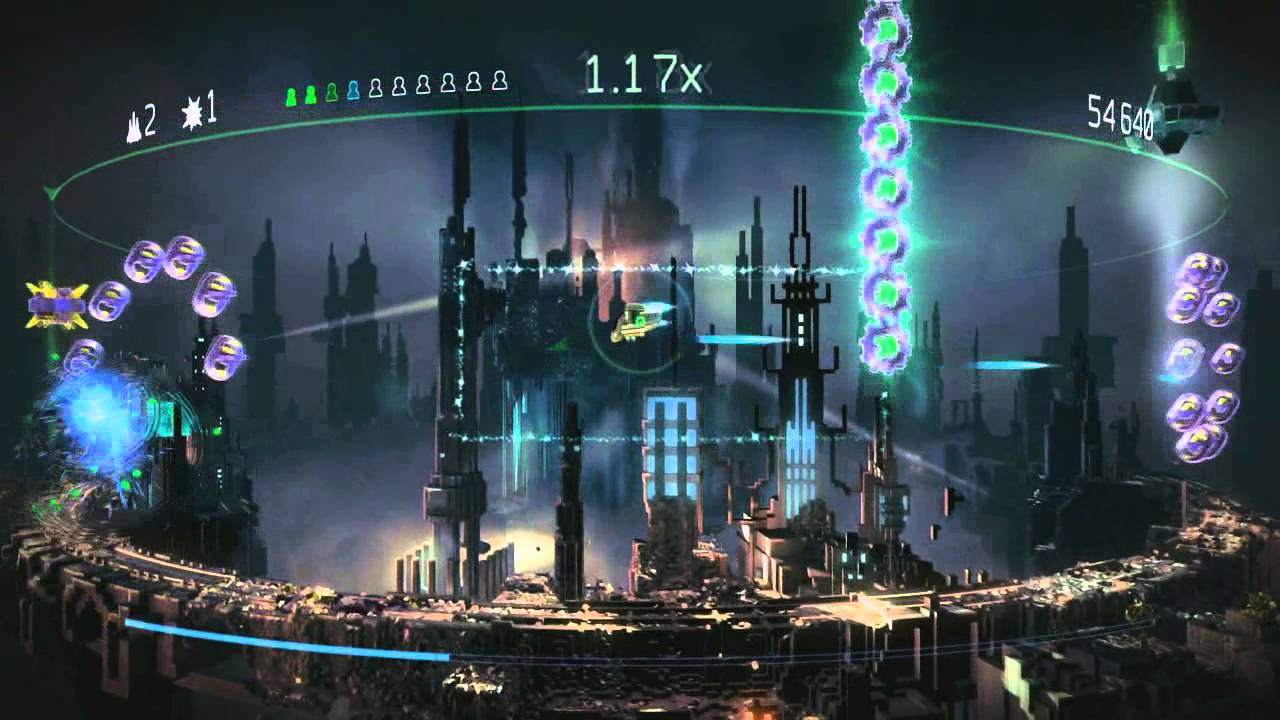 Resogun Gameplay Walkthrough - First attempt at playing resogun - YouTube