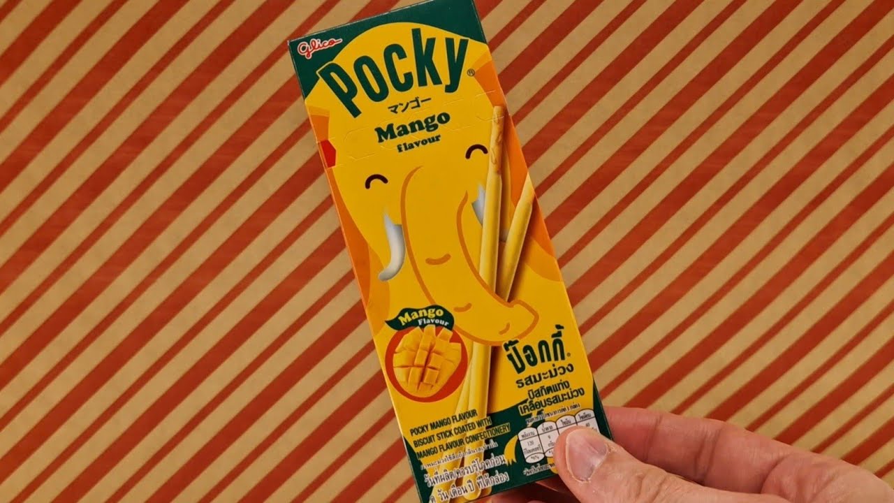 Glico Pocky Mango - Random Reviews - YouTube