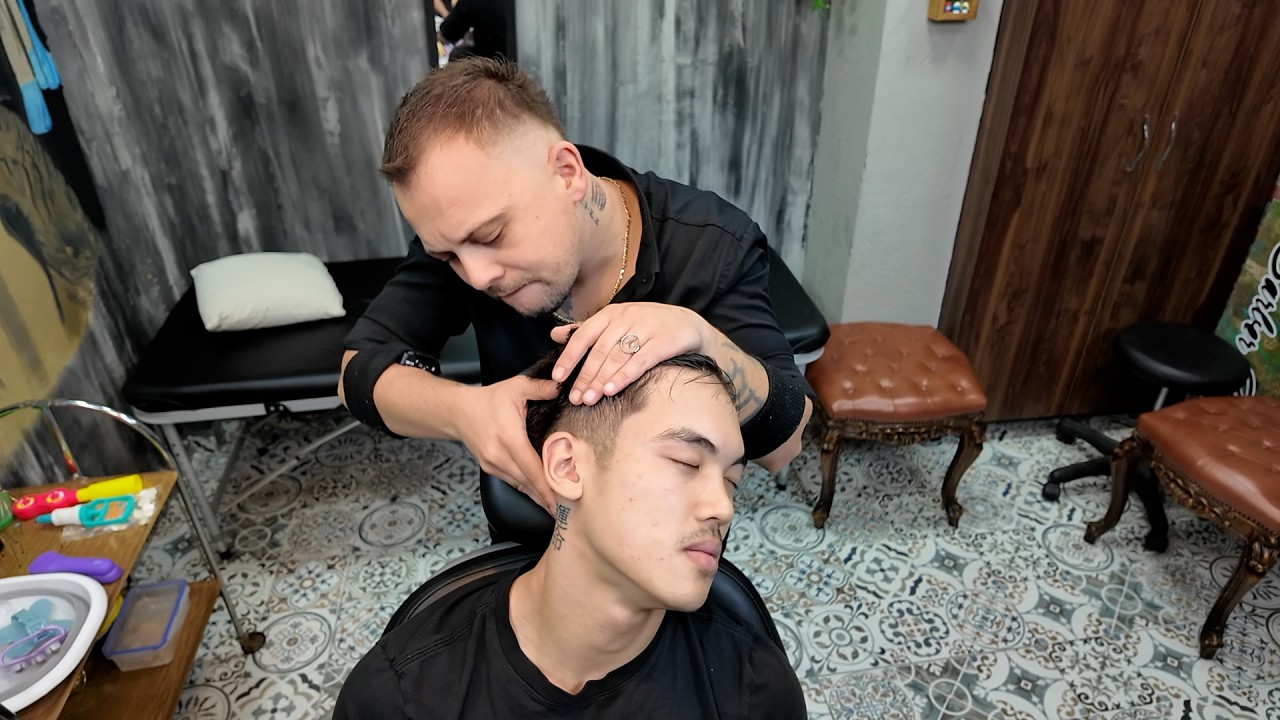 Real Barber Shop Therapy | ASMR SLEEP MASSAGE - YouTube