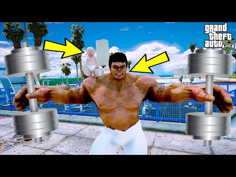 BEBEK OLUYORUZ VE SPOR SALONUNDA VÜCUT GELİŞTİRİYORUZ(HULK OLDUK!) - GTA 5