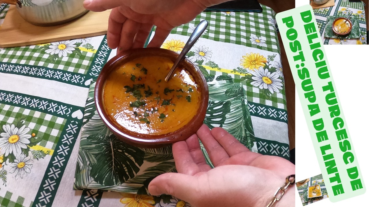 Supa de linte cu legume, de post, stil turcesc:gust si sanatate. - YouTube