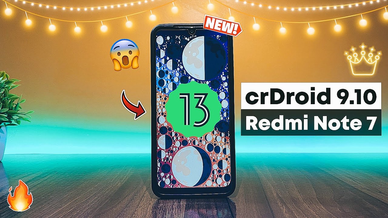 Redmi Note 7 - crDroid 9.10 Detailed Review - Android 13 Update! - YouTube