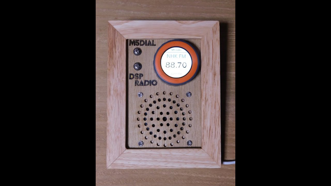 M5radio M5DialによるDSPラジオチップRDA5807Mの制御 - YouTube