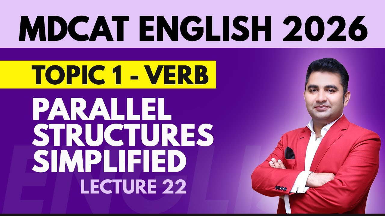 MDCAT English Grammar | Parallel Structures Explained with Examples ...
