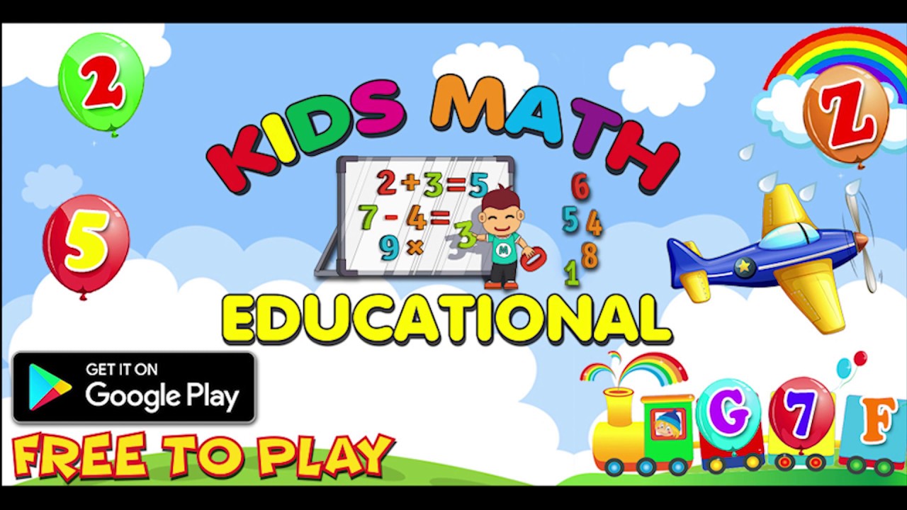 Kids Math Educational Fun- Balloon Pop Free Games | Fun Kids Game Studio - Educational Apps For ...