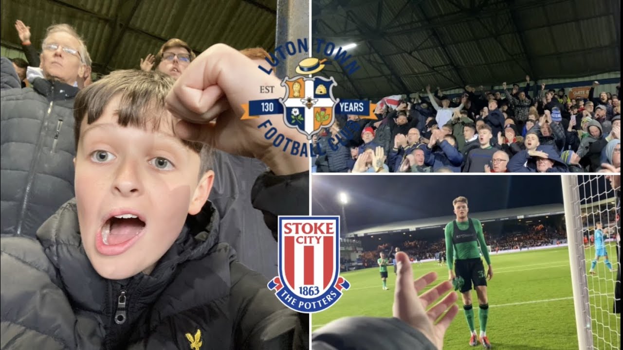 ABSOLUTE SCENES IN UNREAL AWAY DAY AT LUTON!! - YouTube